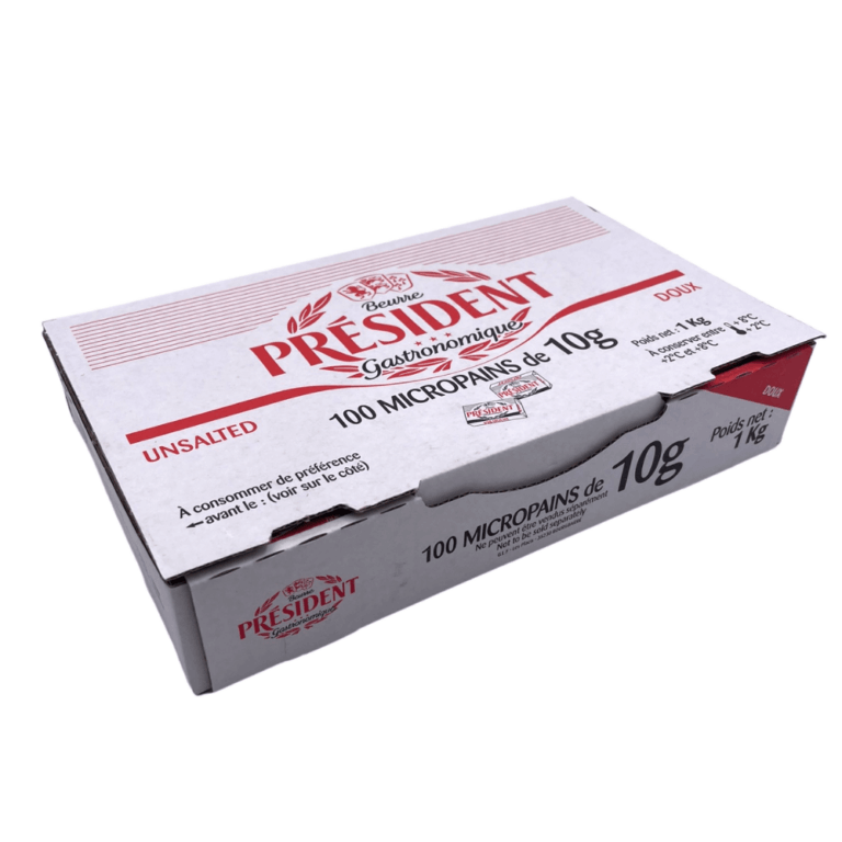 President Butter Portions Unsalted 100 x 10g · BonneBouffe